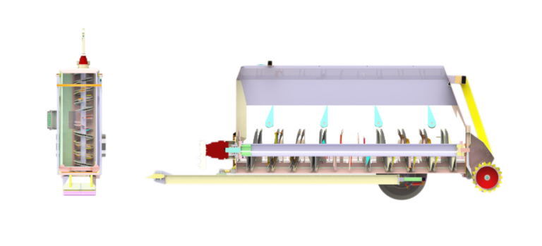 Horizontal single auger mixer Bravo Model with Silage Cutter - Tatoma