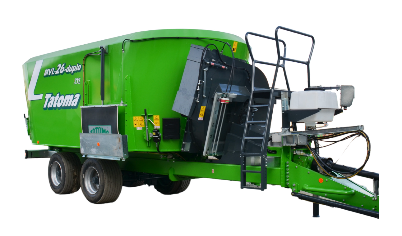 Double auger vertical mixer with rear MV 24, 26 and 30 Duplo - Tatoma